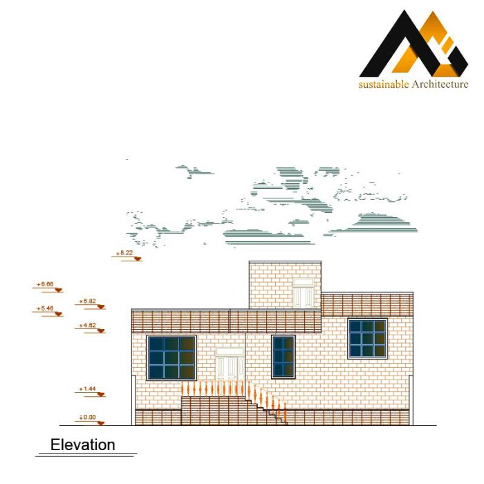 Duplex residential building map - ArchitectLux