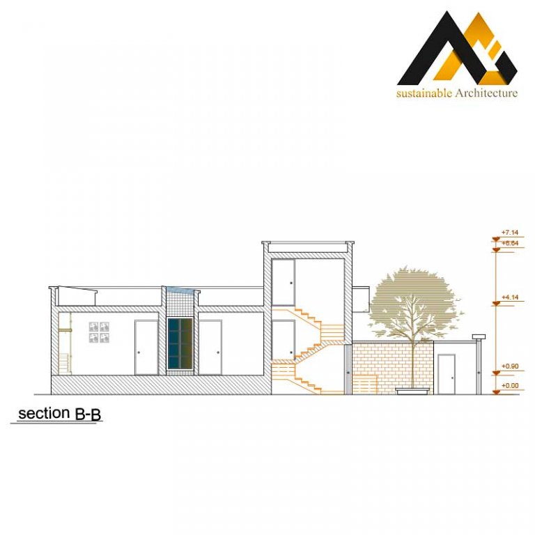 One storey residential building map - ArchitectLux