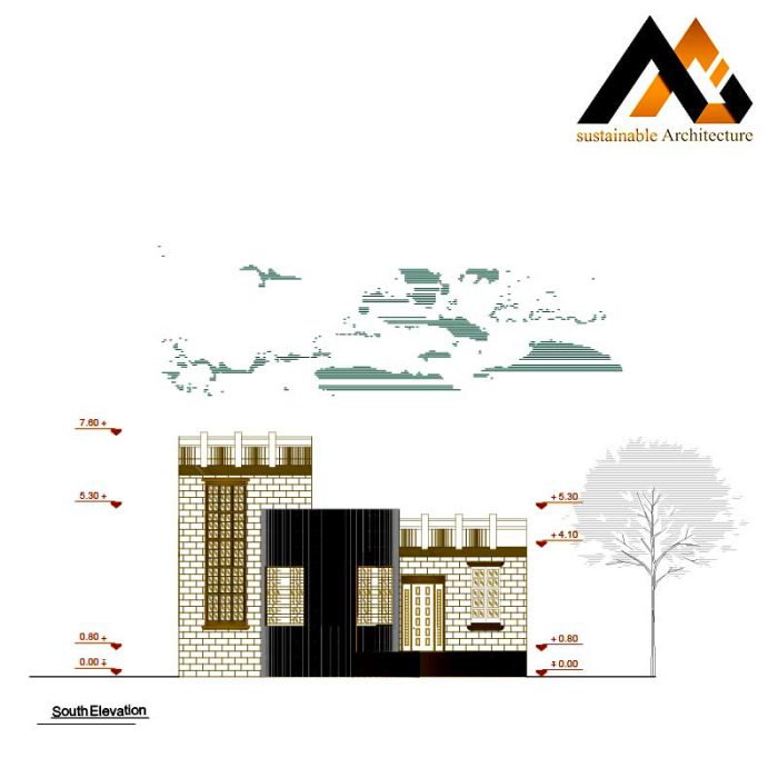 One storey residential building map - ArchitectLux