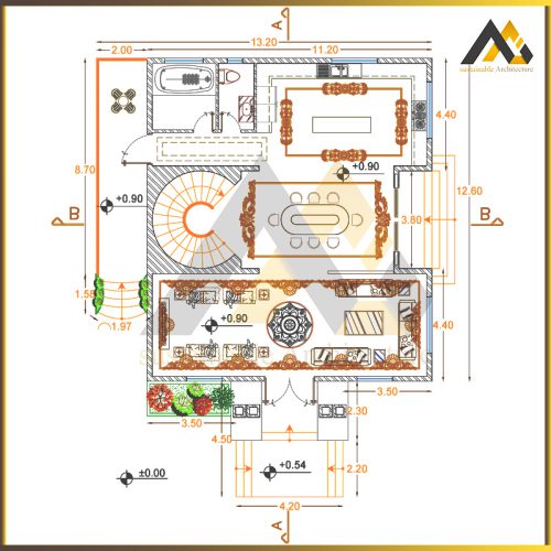 Neoclassical villa design - ArchitectLux