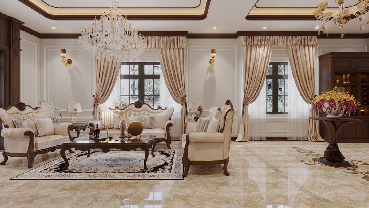 Neoclassical villa design - ArchitectLux