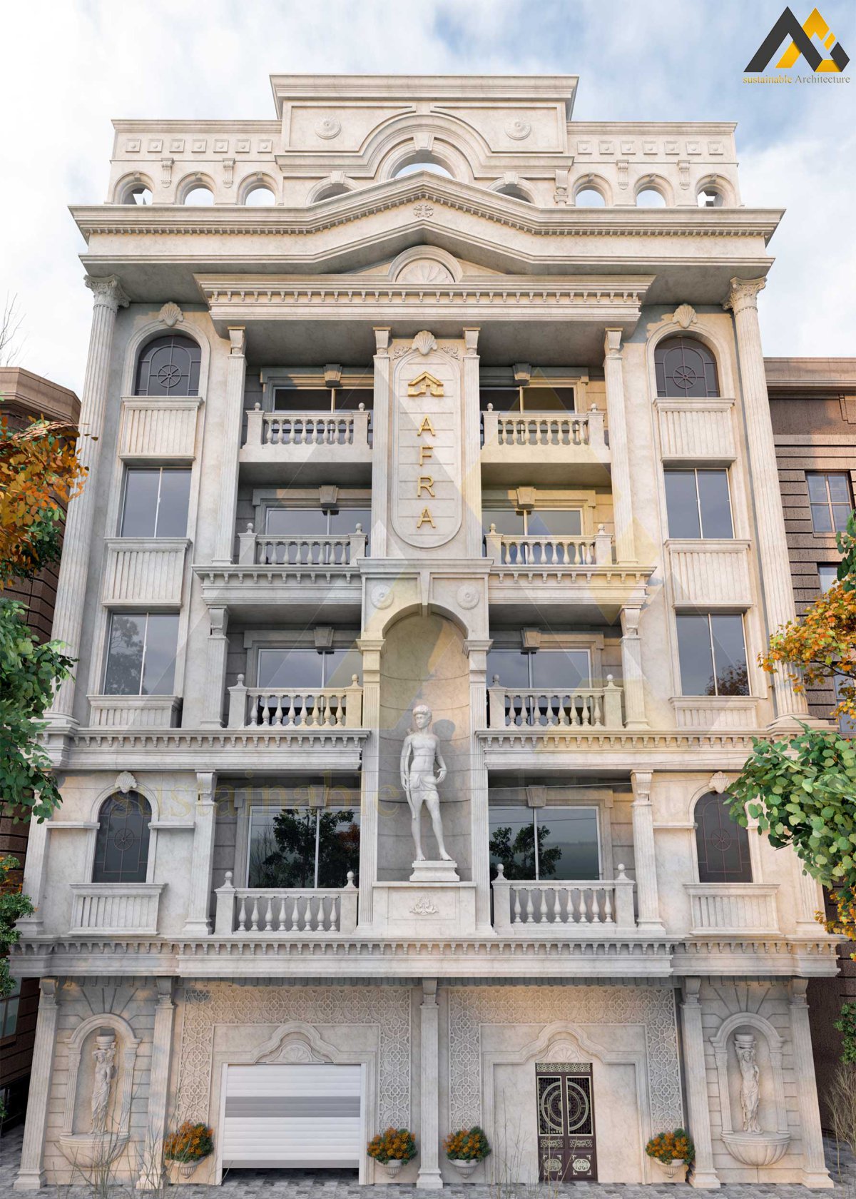 Design of a 6-story building - ArchitectLux